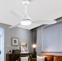 China 48in Kitchen Ceiling Fans With Light White 3 Blade Ceiling Fan for sale
