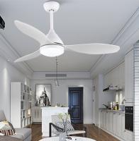 China 48in Kitchen Ceiling Fans With Light White 3 Blade Ceiling Fan for sale