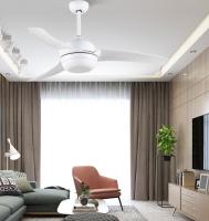 China ABS 42In Kitchen Ceiling Fans With Light White Three Blade Ceiling Fan for sale