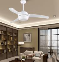 China ABS 42In Kitchen Ceiling Fans With Light White Three Blade Ceiling Fan for sale
