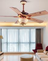 China 5 Plywood Blades 52 Ceiling Fan With Dimmable Light DC Motor for sale