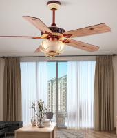 China 5 Plywood Blades 52 Ceiling Fan With Dimmable Light DC Motor for sale