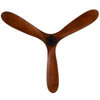 China 56in Wood 3 Blade Ceiling Fan ECO Black And Wood Ceiling Fan for sale