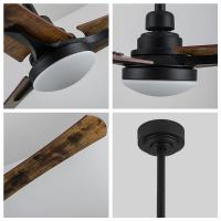 China 3 Blades Ceiling Fan With Light 52 Inch Americana Ceiling Fan for sale