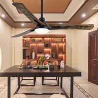 China 3 Blades Ceiling Fan With Light 52 Inch Americana Ceiling Fan for sale