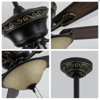 China Metal Plywood American Ceiling Fans Plywood 52in Ceiling Fan With Light for sale
