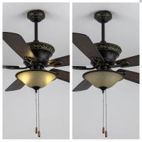 China Metal Plywood American Ceiling Fans Plywood 52in Ceiling Fan With Light for sale