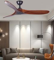 China Decorative 60In ECO Fans 3 Blade Wood Ceiling Fan With Light for sale