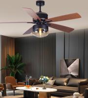 China Plywood Blades 52 Inch American Ceiling Fans For Bedroom With Light for sale