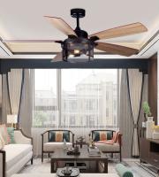 China ECO 52In American Ceiling Fans Plywood Blades Remote Ceiling Fan With Light for sale