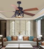 China 52 Inch Remote Control Fan 5 Blades Direct Current Ceiling Fans for sale