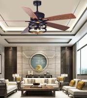 China 52 Inch Remote Control Fan 5 Blades Direct Current Ceiling Fans for sale