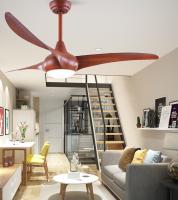 China Color Changeable Modern LED Ceiling Fan 52 Inch Flush Mount Ceiling Fan for sale
