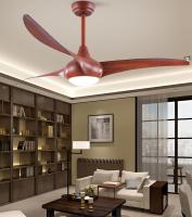 China Color Changeable Modern LED Ceiling Fan 52 Inch Flush Mount Ceiling Fan for sale