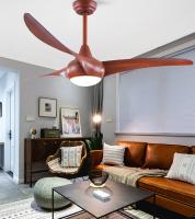 China Color Changeable Modern LED Ceiling Fan 52 Inch Flush Mount Ceiling Fan for sale