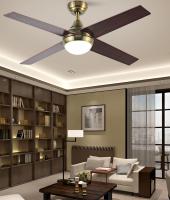 China 4 Blades Modern LED Ceiling Fan 48 In Ceiling Fan With Light for sale