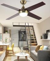 China 4 Blades Modern LED Ceiling Fan 48 In Ceiling Fan With Light for sale