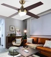 China 4 Blades Modern LED Ceiling Fan 48 In Ceiling Fan With Light for sale
