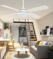 China Four Plywood Blades 48 Ceiling Fan With Light DC Motor Low Noise for sale