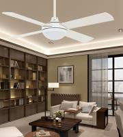 China Four Plywood Blades 48 Ceiling Fan With Light DC Motor Low Noise for sale
