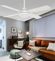 China Four Plywood Blades 48 Ceiling Fan With Light DC Motor Low Noise for sale