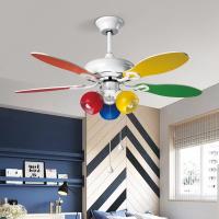 China 42 Inch Ultra Quiet Ceiling Fan With 5 Colorful Plywood Blades for sale