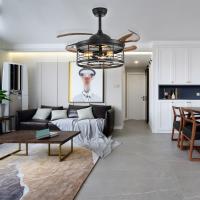 China 52 Inch High quality Smart Ceiling Fan DC Motor With Light Bedroom Comfortable for sale