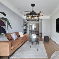 China 52 Inch High quality Smart Ceiling Fan DC Motor With Light Bedroom Comfortable for sale