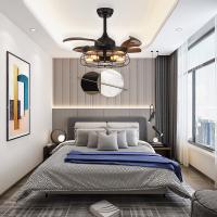 China Bedroom Comfortable E27 52 Inch High Quality Smart Ceiling Fan DC Motor With Light for sale