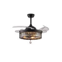 China 52 Inch Bedroom Comfortable High Quality Low Noise Ceiling Fan DC Motor With Light for sale