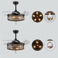 China 52 Inch Bedroom Comfortable High Quality Low Noise Ceiling Fan DC Motor With Light for sale