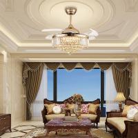 China Low Noise 52 Inch Bedroom Comfortable Ceiling Fan DC Motor With Light for sale