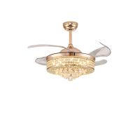 China ECO Chandelier Fans With Retractable Blades 52 Inch Retractable Ceiling Fan for sale