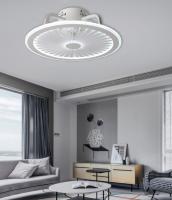 China Enclose Flush Bladeless Ceiling Fan With Led Light 3 Blades for sale