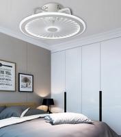 China Enclose Flush Bladeless Ceiling Fan With Led Light 3 Blades for sale