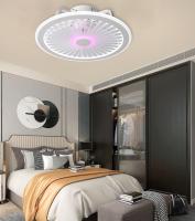 China ECO Led Bladeless Ceiling Fan Dimming Chandelier Bladeless Ceiling Fan for sale