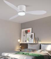 China DC ABS Hanging Ceiling Fan With Light 52 Inches Three Blade Fans for sale