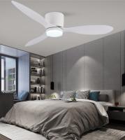China DC ABS Hanging Ceiling Fan With Light 52 Inches Three Blade Fans for sale