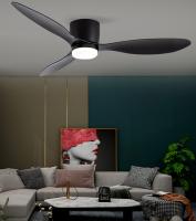 China Black 52 Inch Hugger Ceiling Fan ABS Three Blade Ceiling Fan for sale