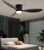 China Black 52 Inch Hugger Ceiling Fan ABS Three Blade Ceiling Fan for sale
