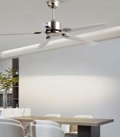 China Silver Modern LED Ceiling Fan ECO 52 3 Blade Ceiling Fan for sale