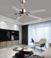 China Silver Modern LED Ceiling Fan ECO 52 3 Blade Ceiling Fan for sale