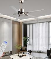 China Silver Modern LED Ceiling Fan ECO 52 3 Blade Ceiling Fan for sale