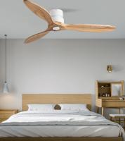 China Modern Hanging Ceiling Fan With Light 3 Blade Flush Mount Ceiling Fan for sale