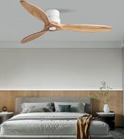 China Modern Hanging Ceiling Fan With Light 3 Blade Flush Mount Ceiling Fan for sale