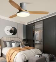 China ABS ECO Modern LED Ceiling Fan 52 Inch Fandelier CE Approval for sale