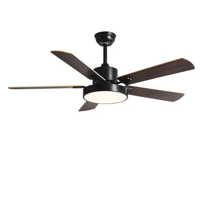China 52 Inch Ceiling Fan With Light Modern LED Ceiling Fan 5 ABS Blades for sale