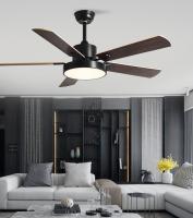 China 52 Inch Ceiling Fan With Light Modern LED Ceiling Fan 5 ABS Blades for sale