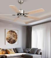 China DC Modern LED Ceiling Fan Low Noise Remote Control 5 ABS With Light for sale