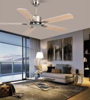 China DC Modern LED Ceiling Fan Low Noise Remote Control 5 ABS With Light for sale